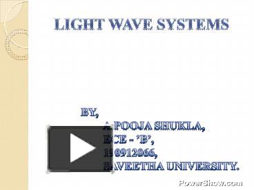 light wave system presentation | free to view