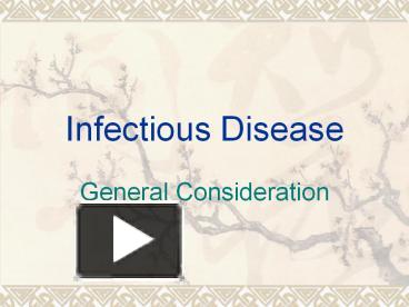 PPT – Infectious Disease PowerPoint presentation | free to view - id ...