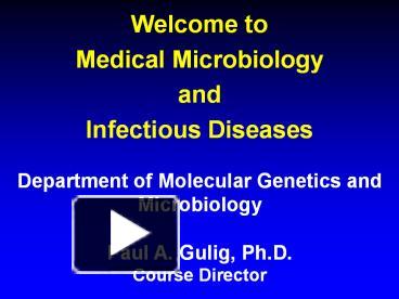 PPT – Welcome to Medical Microbiology and Infectious Diseases ...