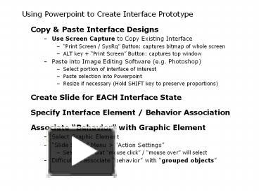 PPT – Using%20Powerpoint%20to%20Create%20Interface%20Prototype PowerPoint presentation | free to ...