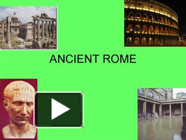 ANCIENT ROME presentation | free to view