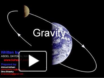 Gravity presentation | free to download