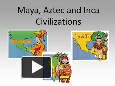 Maya, Aztec and Inca Civilizations presentation | free to download