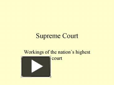 Supreme Court presentation | free to view
