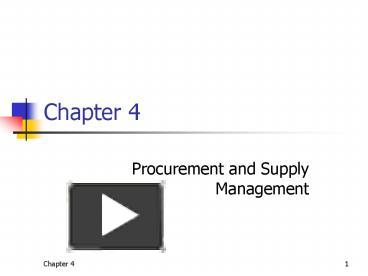 PPT – Procurement and Supply Management PowerPoint presentation | free to view - id: 3b4d1f-MDk1N