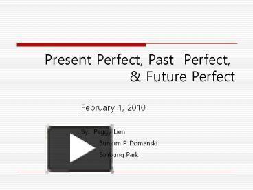 Present Perfect presentation | free to download