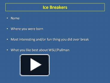 Ice Breakers presentation | free to view
