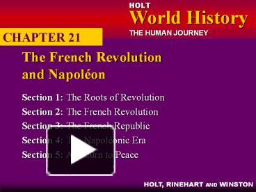 PPT – The French Revolution and Napolйon PowerPoint presentation | free ...