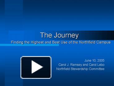 The Journey presentation | free to view