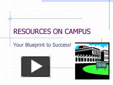RESOURCES ON CAMPUS presentation | free to view