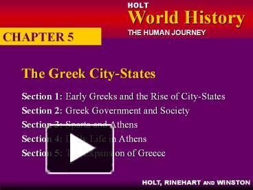 PPT – The Greek City-States PowerPoint presentation | free to view - id ...