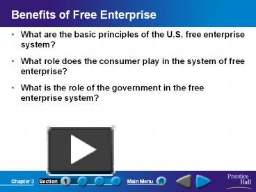 Benefits of Free Enterprise presentation | free to download