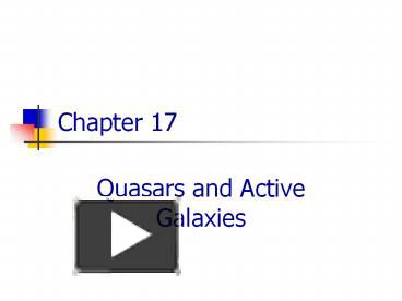 Quasars and Active Galaxies presentation | free to view