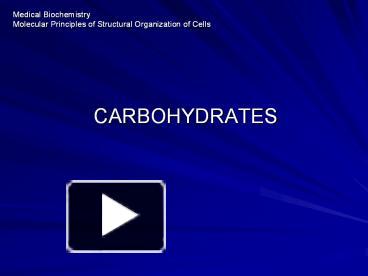 CARBOHYDRATES presentation | free to download