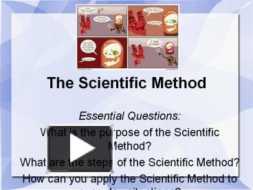 Scientific Method presentation | free to download