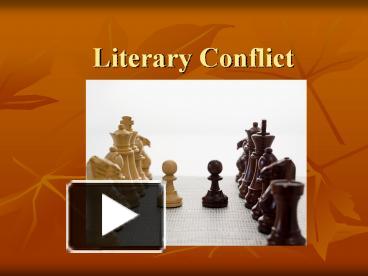 Literary Conflict presentation | free to view