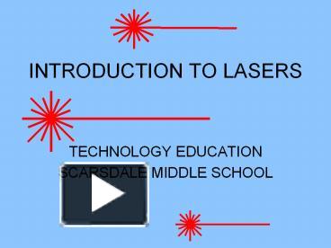 INTRODUCTION TO LASERS presentation | free to download
