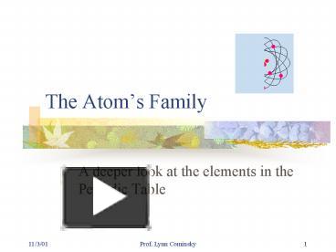 The Atom’s Family presentation | free to view