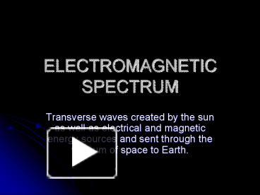 ELECTROMAGNETIC SPECTRUM presentation | free to download