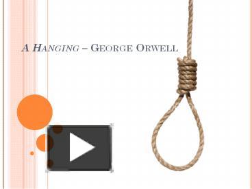A Hanging presentation | free to download