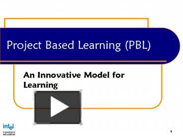 PPT – Project Based Learning (PBL) PowerPoint presentation | free to ...