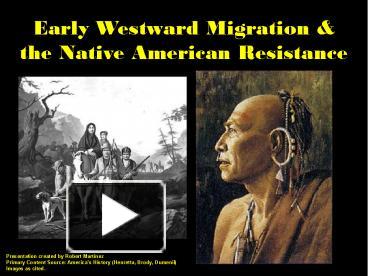 PPT – Early Westward Migration PowerPoint presentation | free to ...