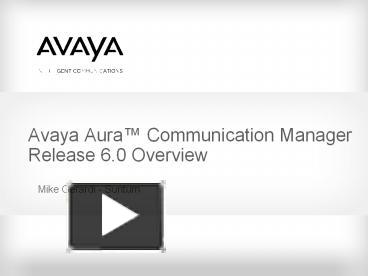 Avaya Aura presentation | free to download