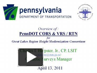 PPT – PennDOT Photogrammetry PowerPoint presentation | free to download - id: 3c3722-NTNkO
