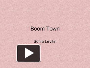 Boom Town presentation | free to download