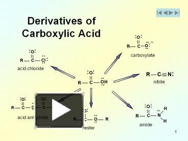 Derivatives of Carboxylic Acid presentation | free to download