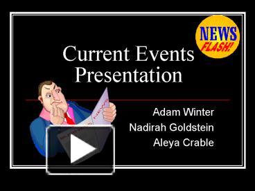 PPT – Current Events Presentation PowerPoint presentation | free to ...