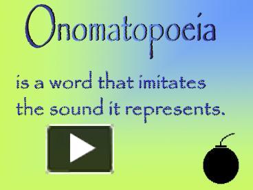 Onomatopoeia presentation | free to view