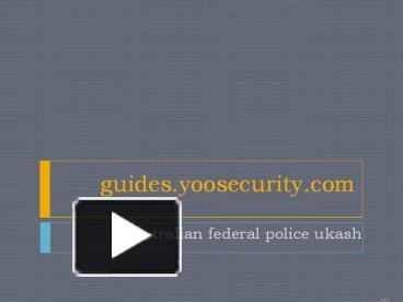 australian federal police ukash presentation | free to download