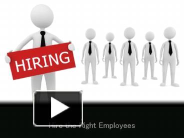Hire the Right Employees presentation | free to download