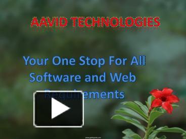 PPT – Aavid Technologies - Software and Web Development Company PowerPoint presentation | free ...