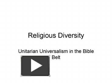 PPT – Religious Diversity PowerPoint presentation | free to view - id ...