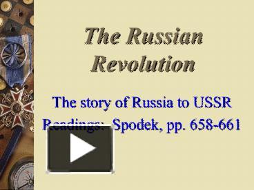 The Russian Revolution presentation | free to view