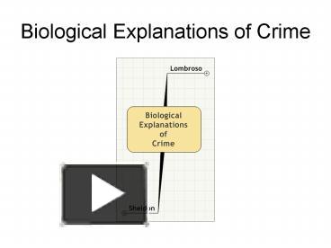 Biological Explanations of Crime presentation | free to view