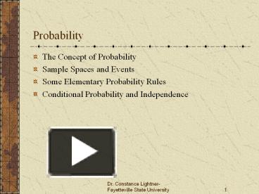 Probability presentation | free to view