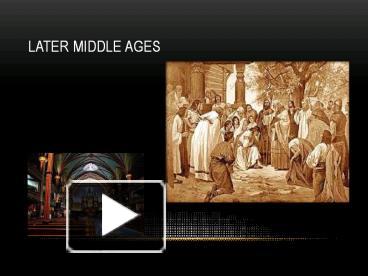 PPT – later middle ages PowerPoint presentation | free to download - id ...