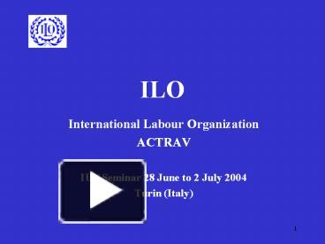 ILO presentation | free to view