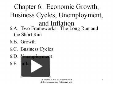 Chapter 6. Economic Growth, Business Cycles, Unemployment, and ...