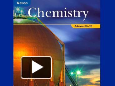 Alberta Chemistry 20-30 presentation | free to view