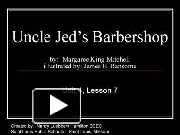 PPT – Uncle Jed PowerPoint presentation | free to download - id: 3d16de ...