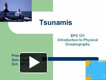 Tsunamis presentation | free to view