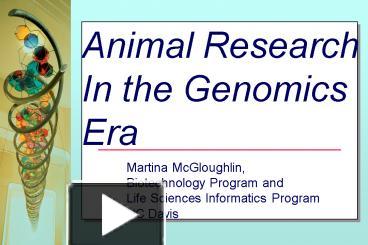 Animal Research presentation | free to view