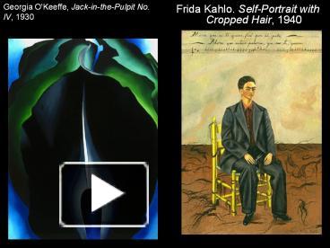 PPT – Frida Kahlo. Self-Portrait with Cropped Hair, 1940 PowerPoint ...