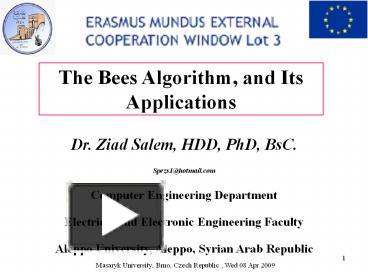 PPT – Application of the Bees Algorithm to the Training of Learning Vector Quantisation Networks ...