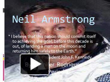 Neil Armstrong presentation | free to view