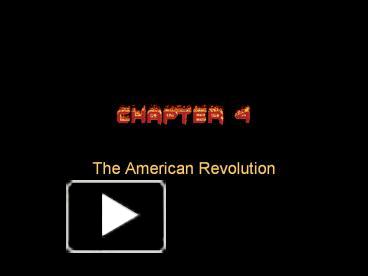The American Revolution presentation | free to view